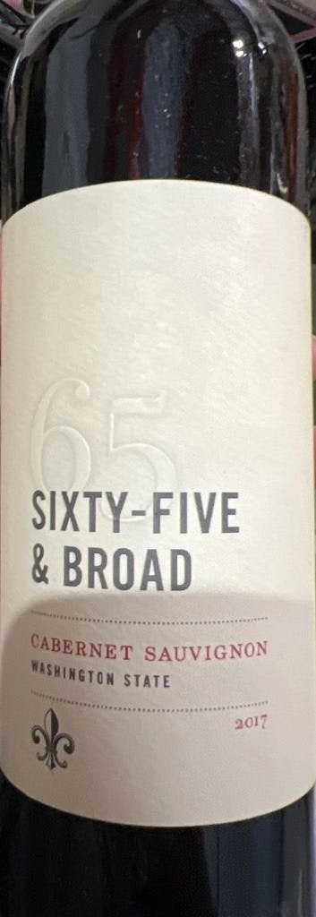 Sixty-Five & Broad Cabernet Sauvignon 2021 750ml - Stirling Fine Wines