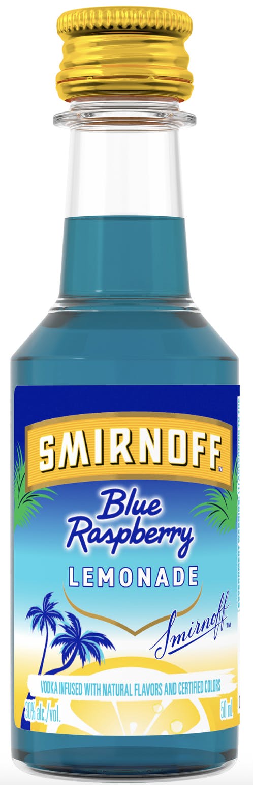 Smirnoff Blue Raspberry Lemonade Vodka 50ml Plastic Bottle - Chris ...