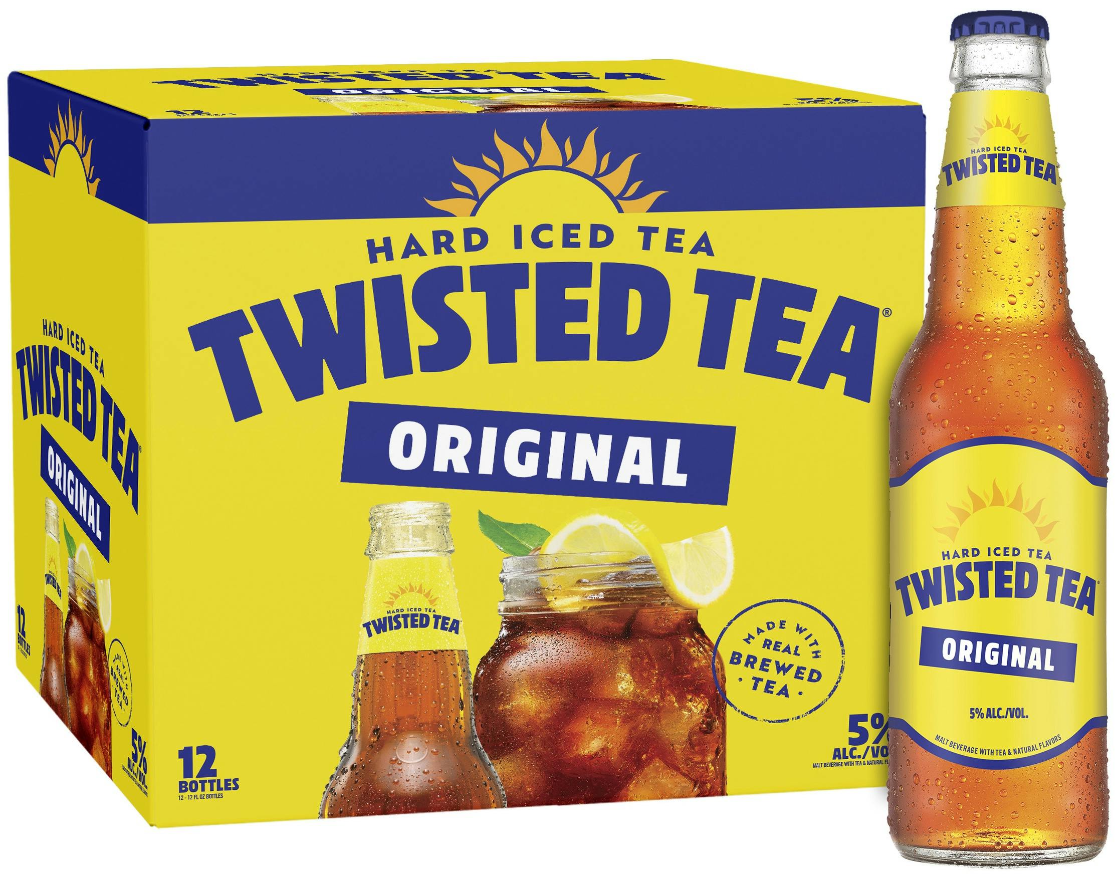 Twisted Tea Original Hard Iced Tea 12 pack 12 oz. Bottle - Yankee Spirits