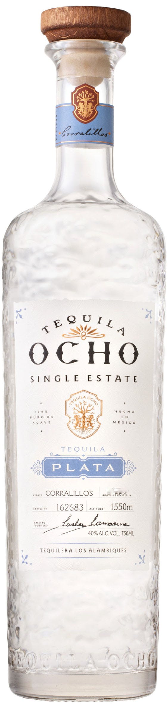 Tequila Ocho Plata 750ml - Vine Republic