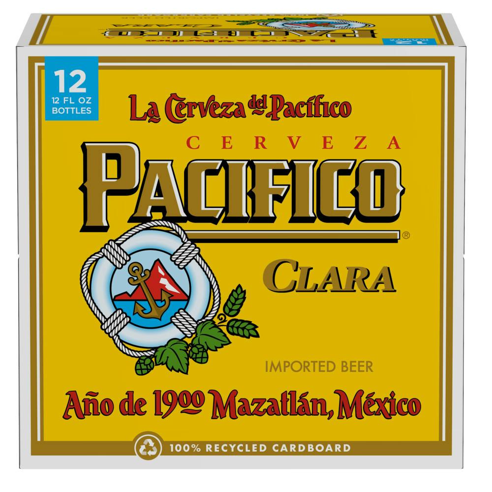 Pacifico Clara Cerveza 12 pack 12 oz. Bottle - Yankee Spirits